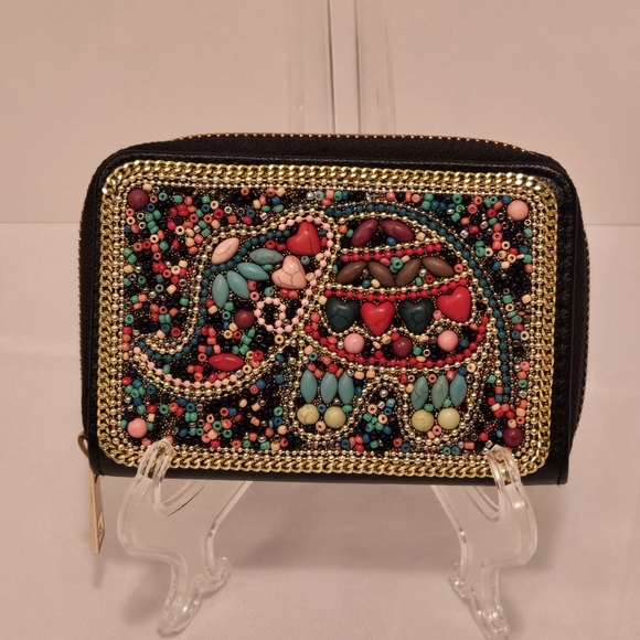Bags | Elephant Designed Bohemian Style Zippered Wallet | Poshmark